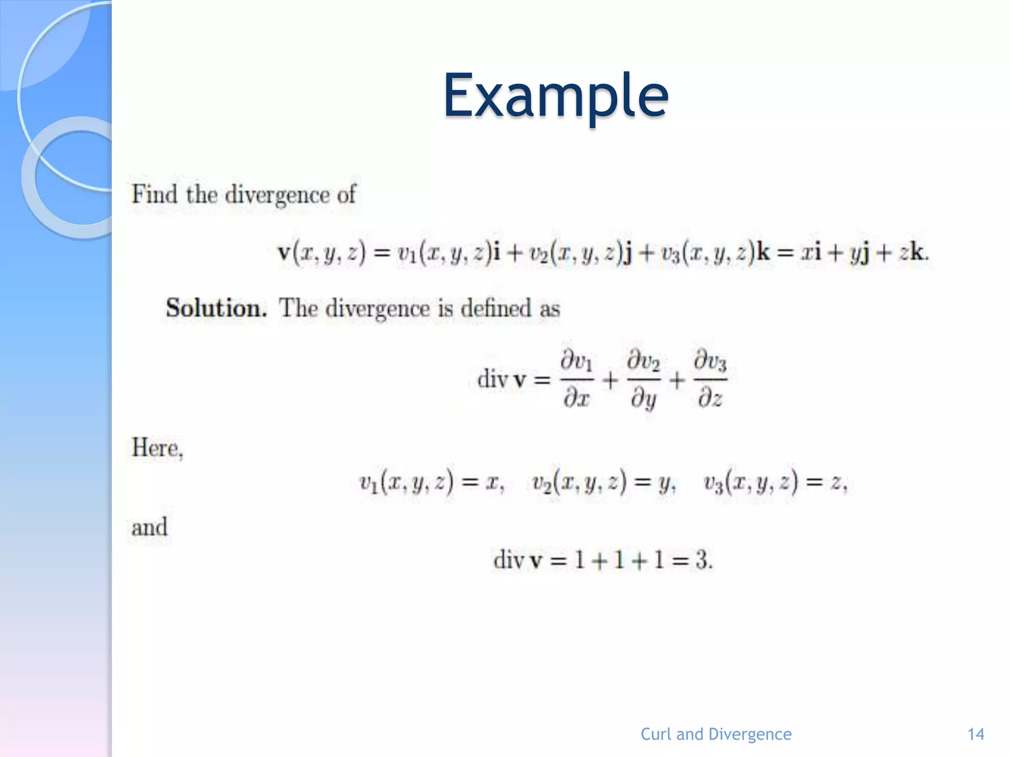 Divergence and curl | PPTX