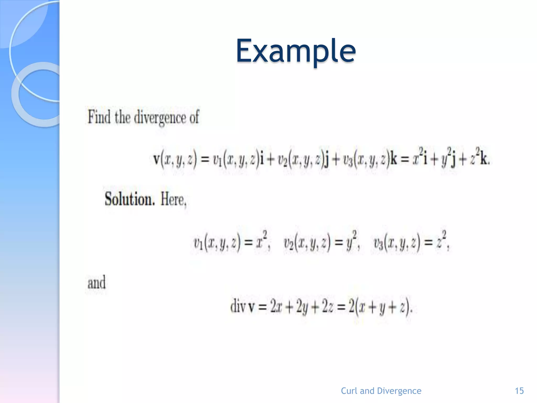 Divergence and curl | PPTX