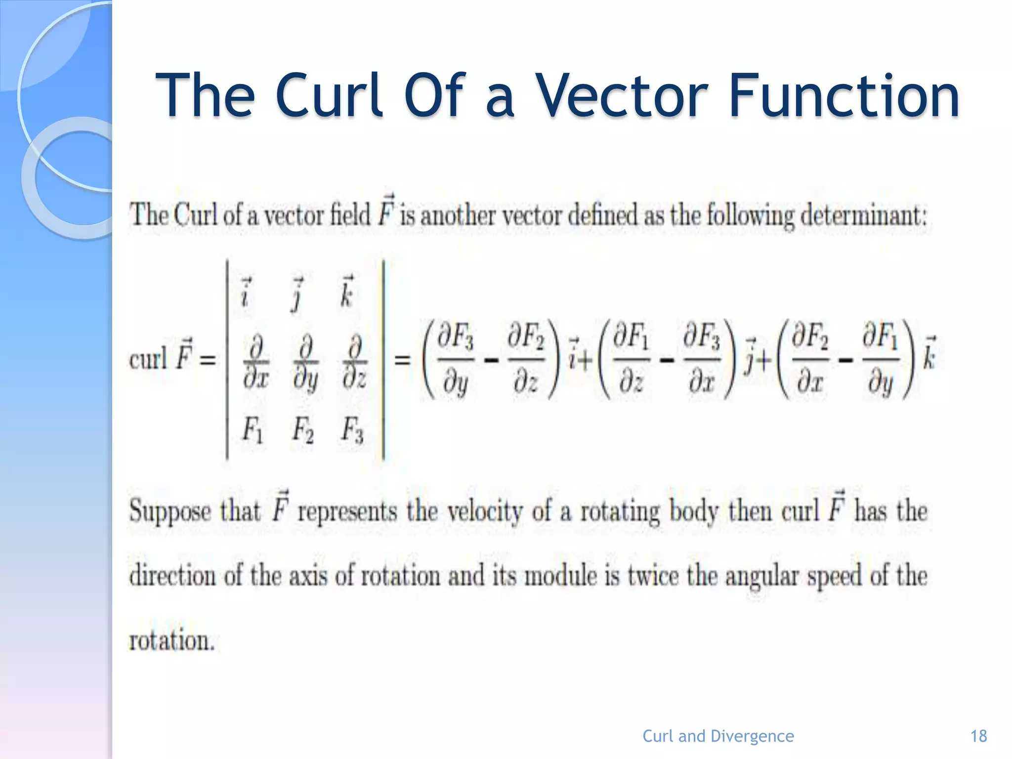 Divergence and curl | PPTX