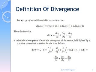 Divergence and curl | PPTX