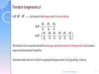 Divergence and curl | PPTX