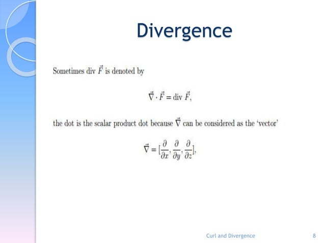 Divergence and curl | PPTX