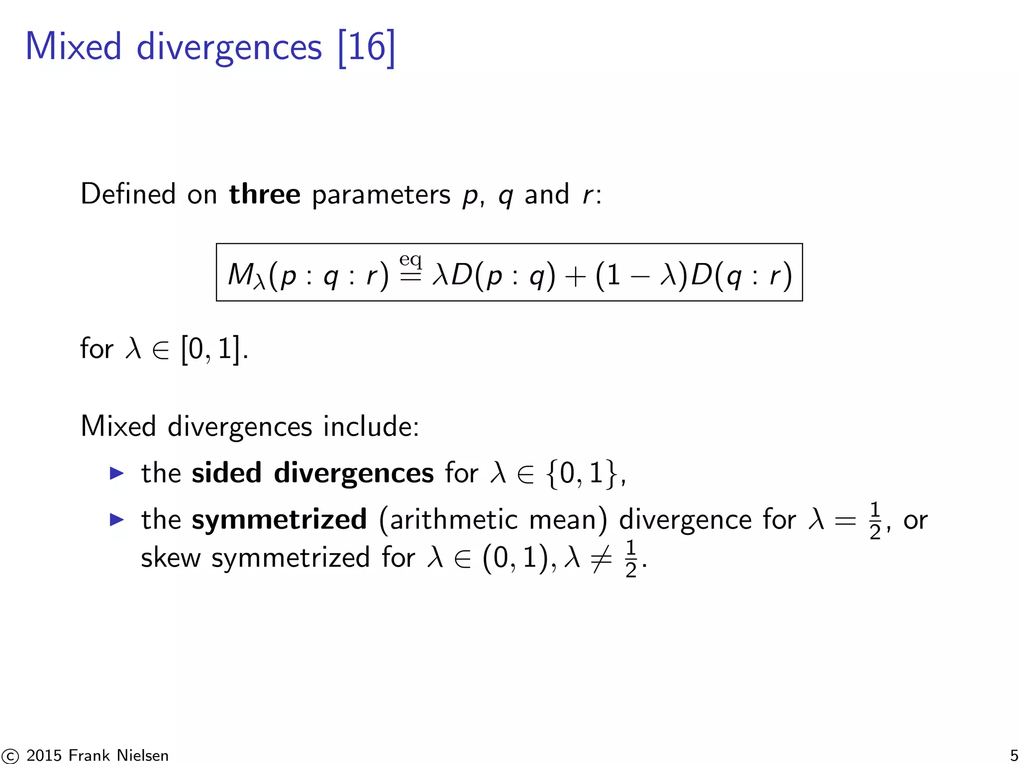 Divergence clustering | PPT