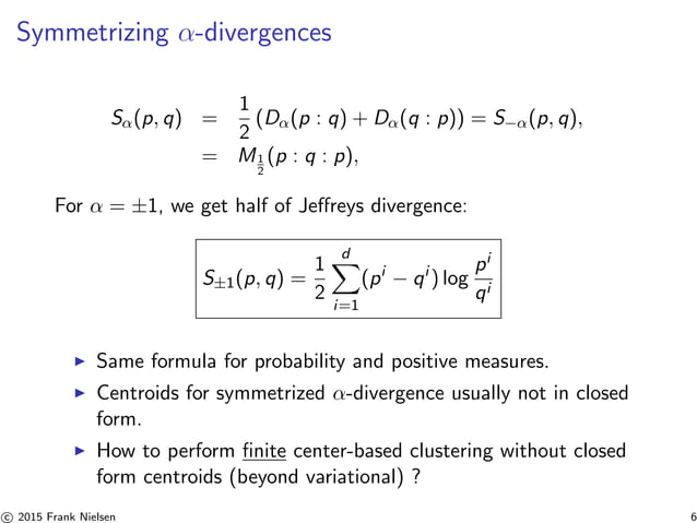 Divergence clustering | PPT