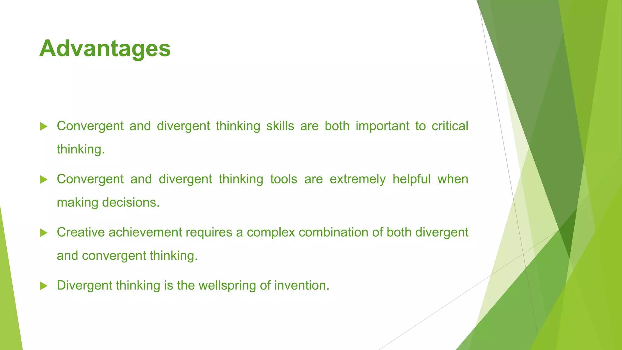 Life skill - Divergent and convergent thinking | PPSX