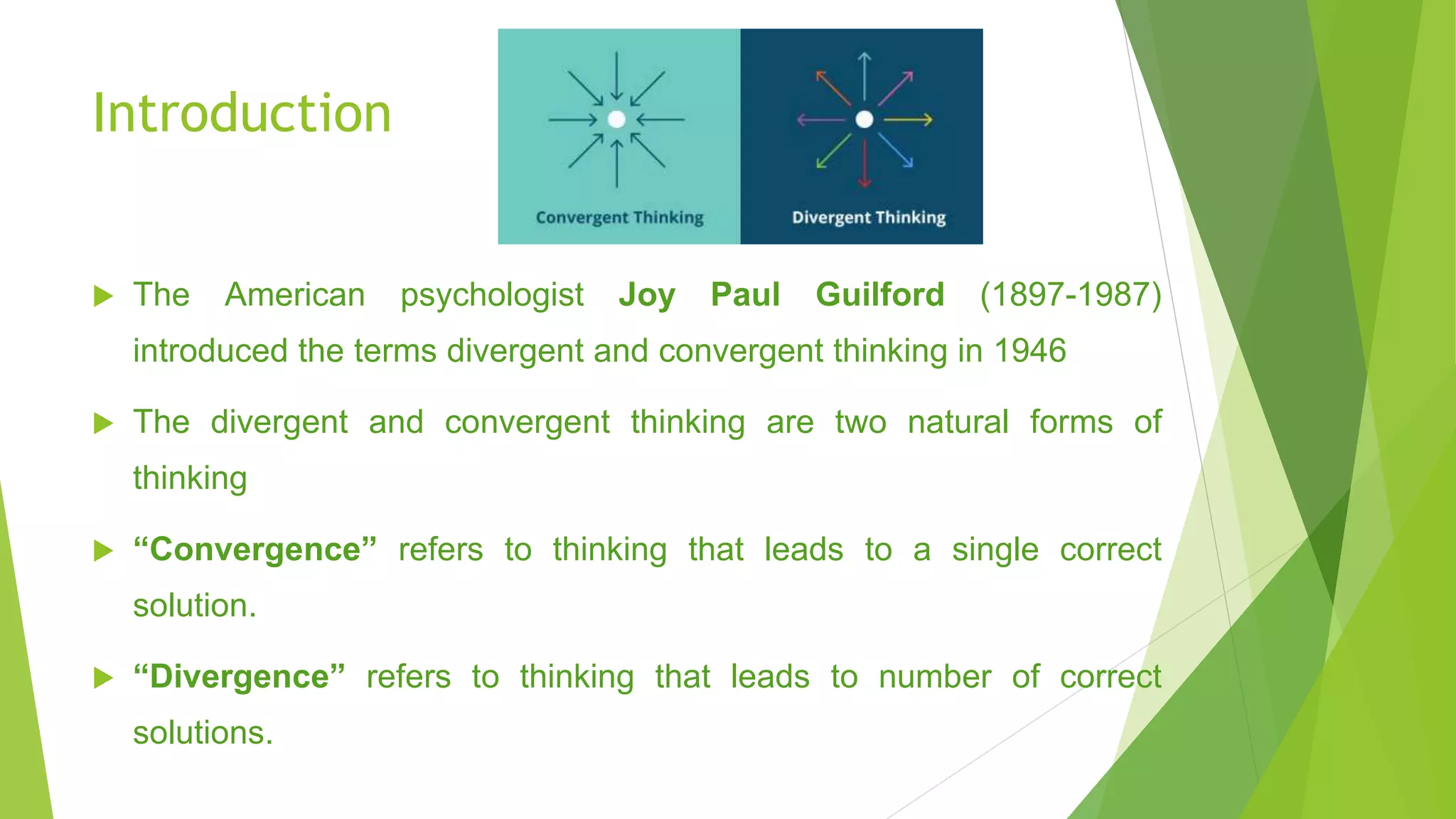 Life skill - Divergent and convergent thinking | PPSX | Science