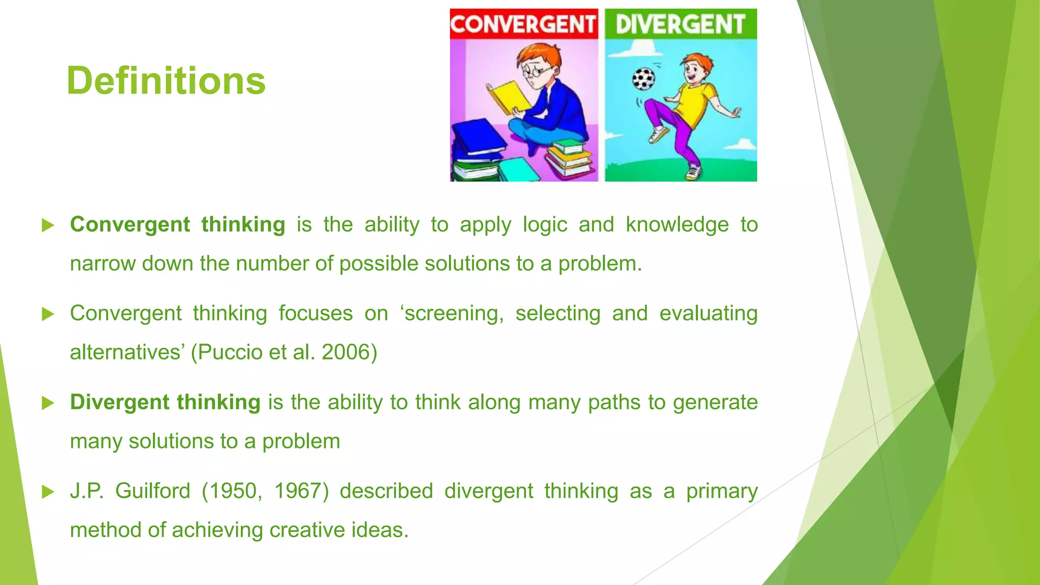 Life skill - Divergent and convergent thinking | PPSX | Science