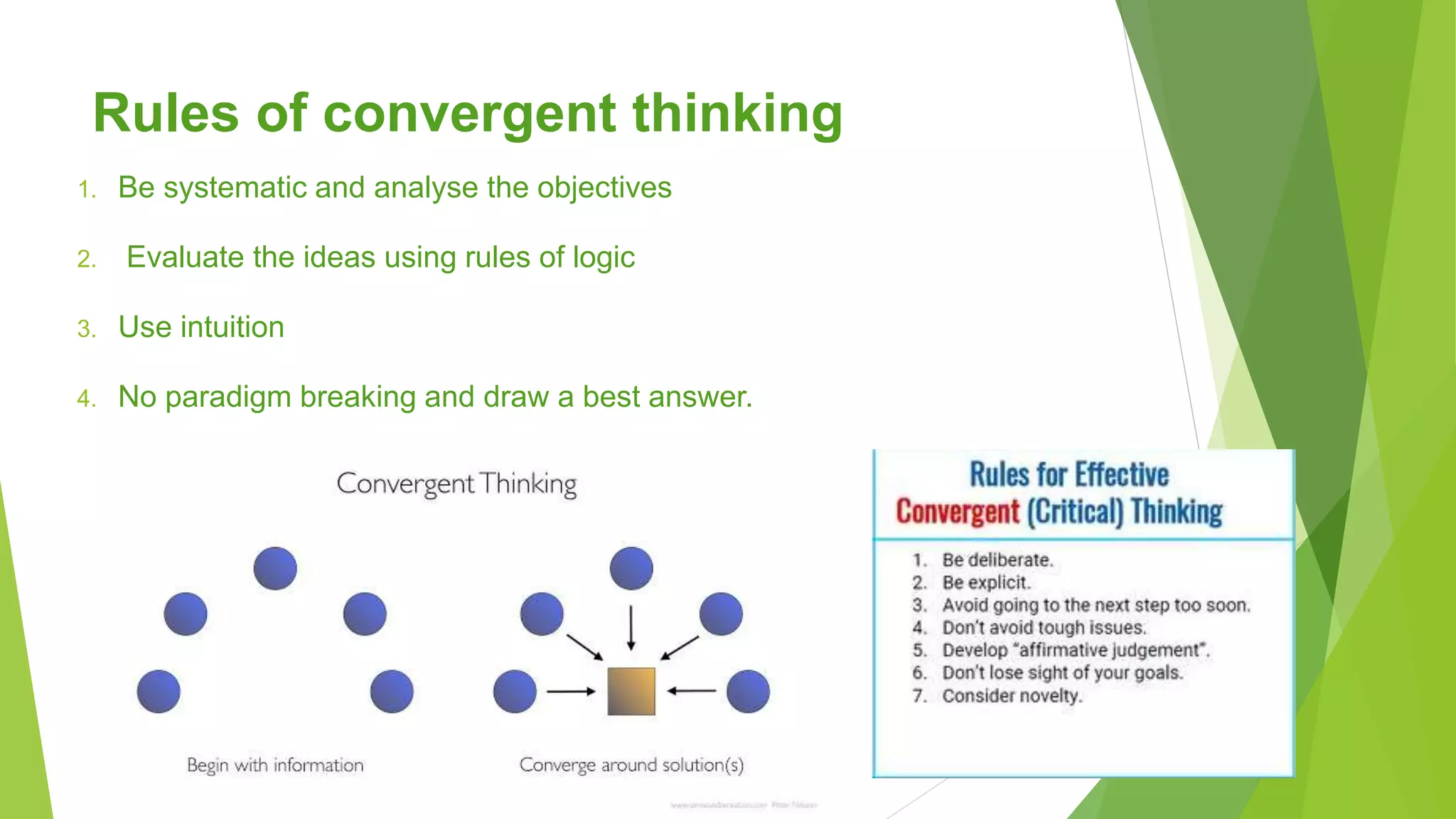 Life skill - Divergent and convergent thinking | PPSX | Science