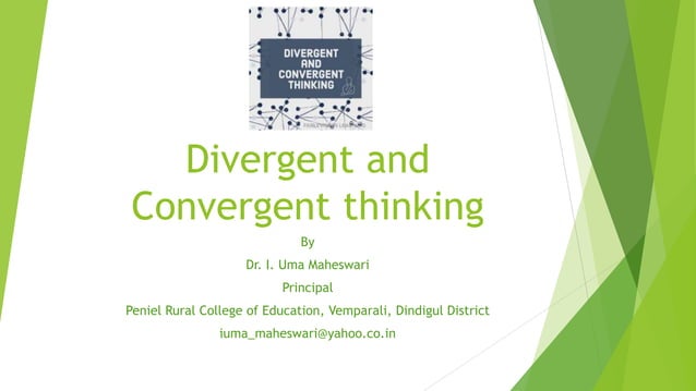 Life skill - Divergent and convergent thinking | PPSX | Science