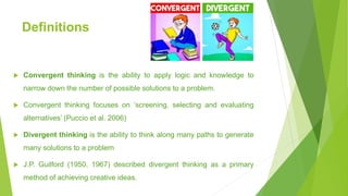 Life skill - Divergent and convergent thinking | PPSX | Science