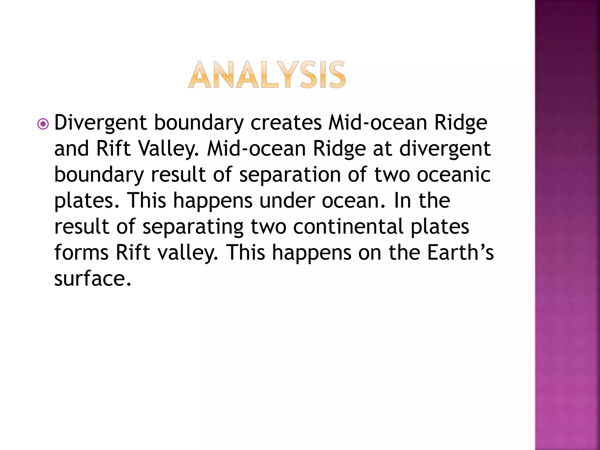 Divergent boundaries | PPTX
