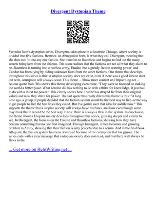 Divergent Amity Manifesto