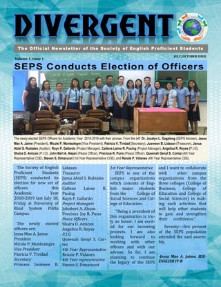 Divergent newsletter 2018 | PDF