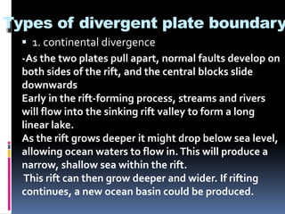 Divergent plate boundary PPT | PPTX