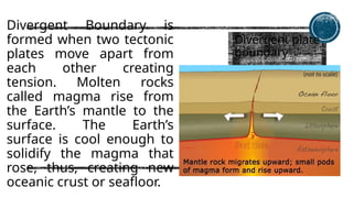 DIVERGENT PLATE BOUNDARY IN PLATE TECTONIC | PPT