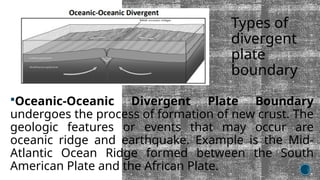 DIVERGENT PLATE BOUNDARY IN PLATE TECTONIC | PPT