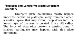 DIVERGENT PLATE BOUNDARY IN PLATE TECTONIC | PPTX