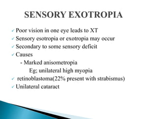 Exodeviations , Exotropia | PPTX