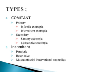 Exodeviations , Exotropia | PPTX