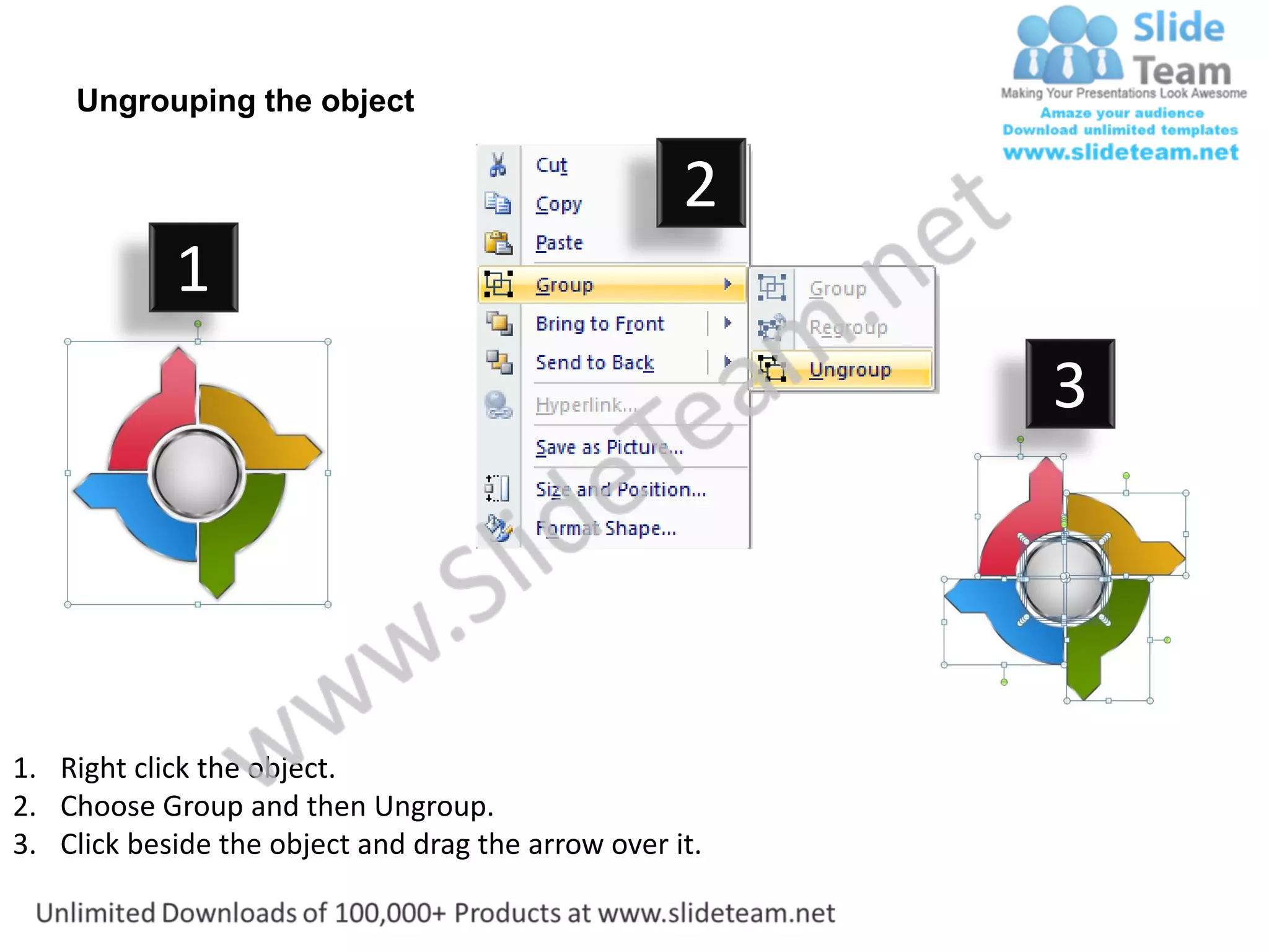 Diverging and converging arrow process 4 stages charts networks power ...