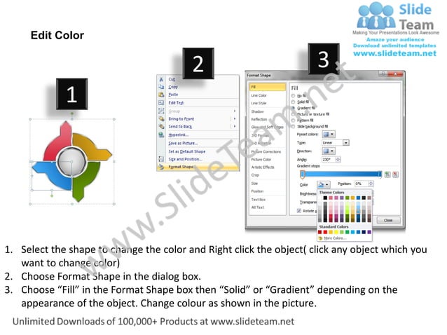 Diverging and converging arrow process 4 stages charts networks power ...
