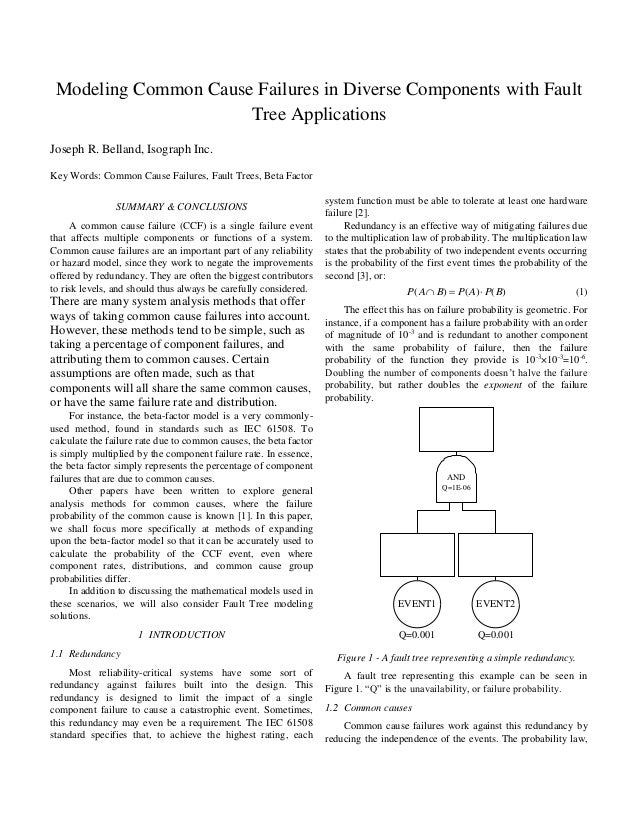 Diverse Common Cause Failures in Fault Tree Analysis