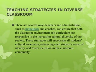 diverse classroom | PPTX