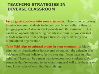 diverse classroom | PPTX | Educational Assessment | Education