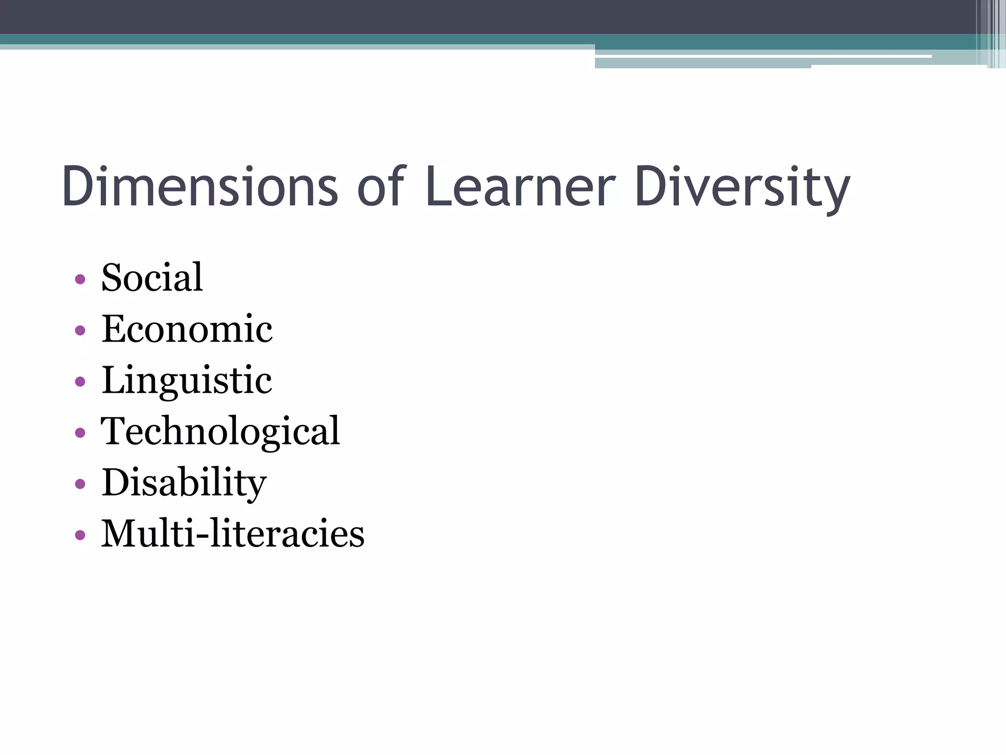 Diverse Learners | PPTX