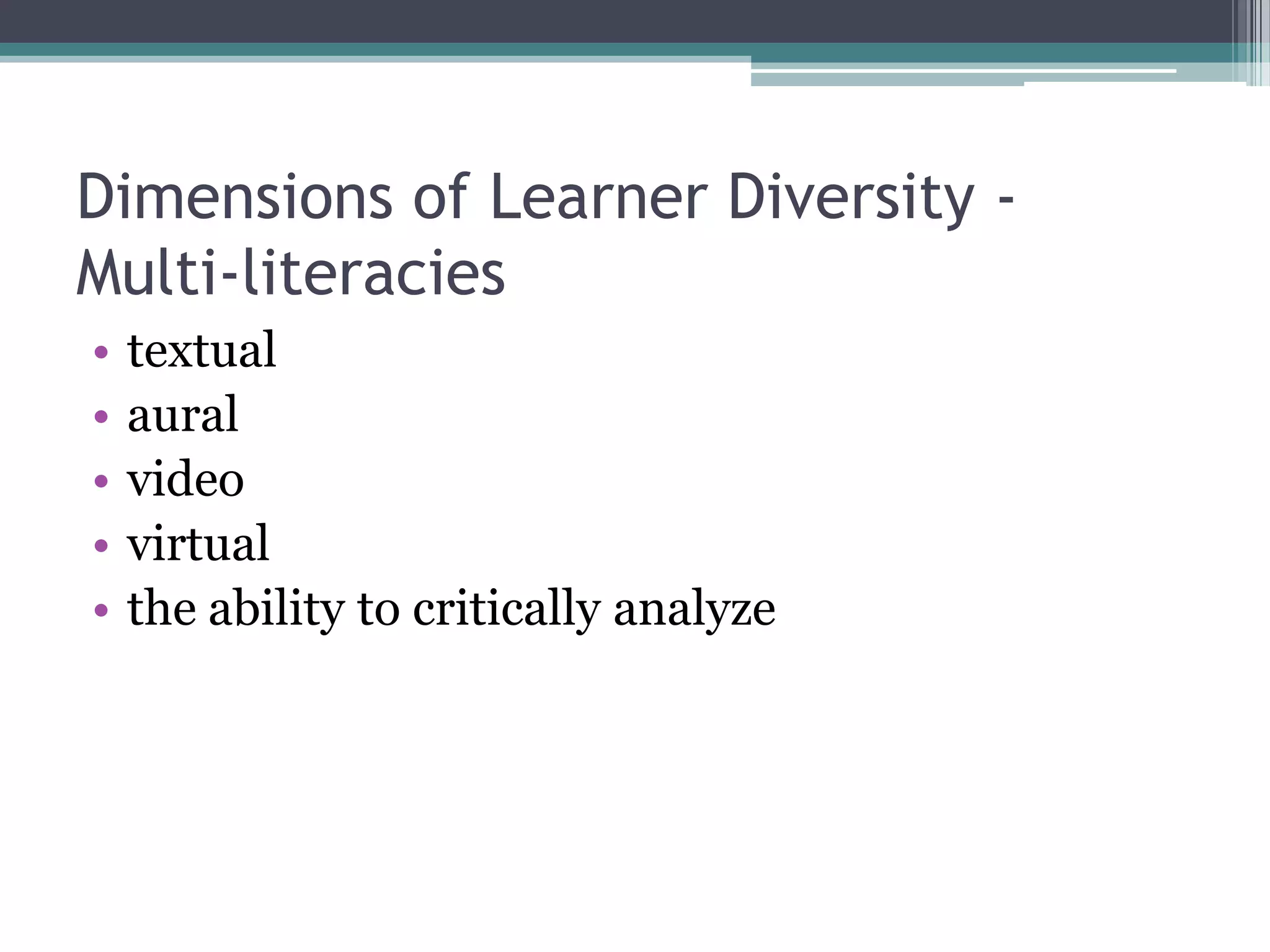 Diverse Learners | PPTX