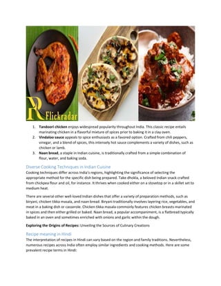 Diverse Recipe Meaning in Hindi 2024.docx