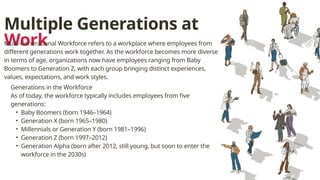 Diverse Workforce of the workplace environment | PPTX