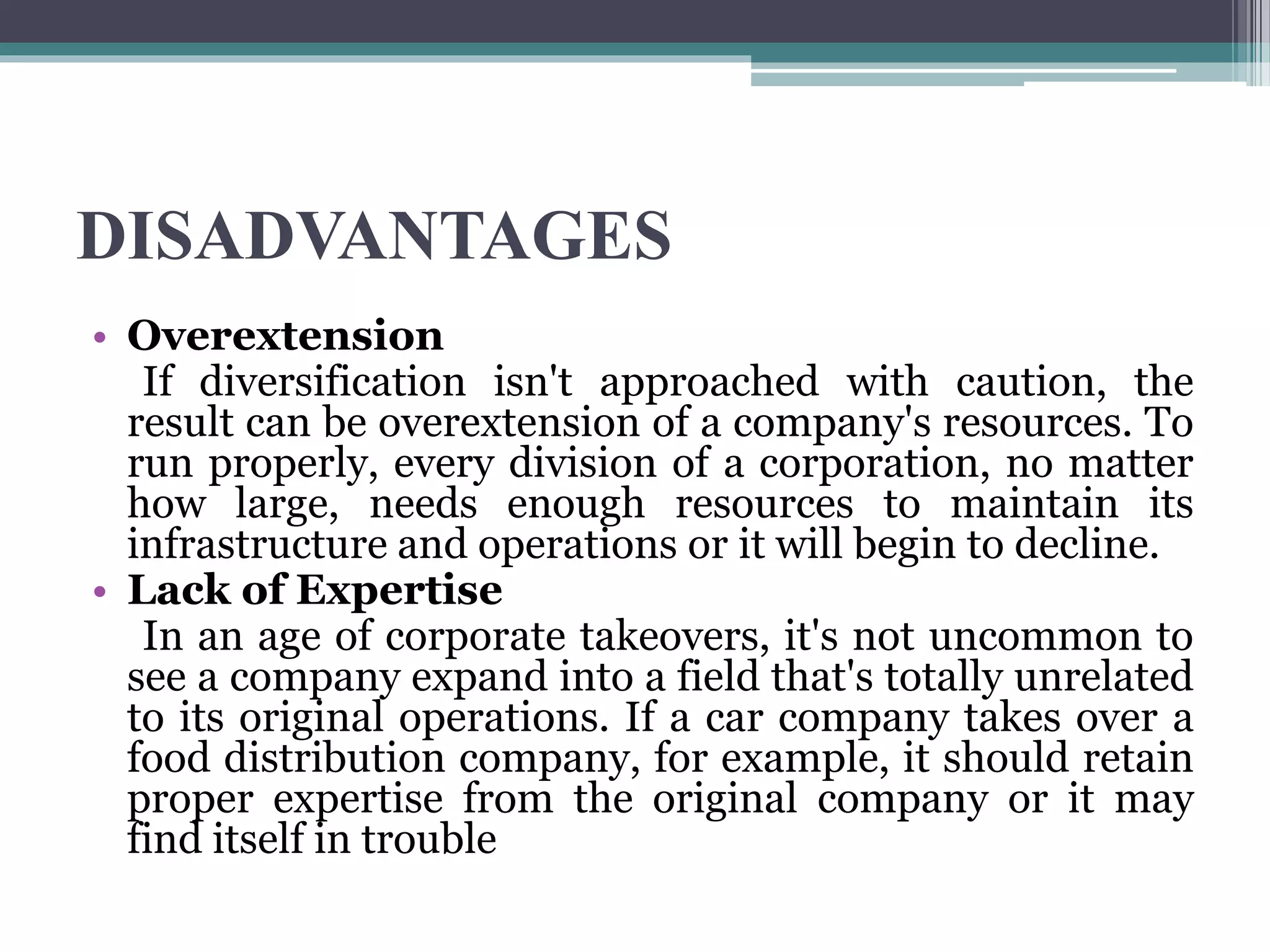 Diversification | PPTX