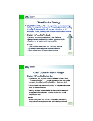 Diversification Strategies | PDF