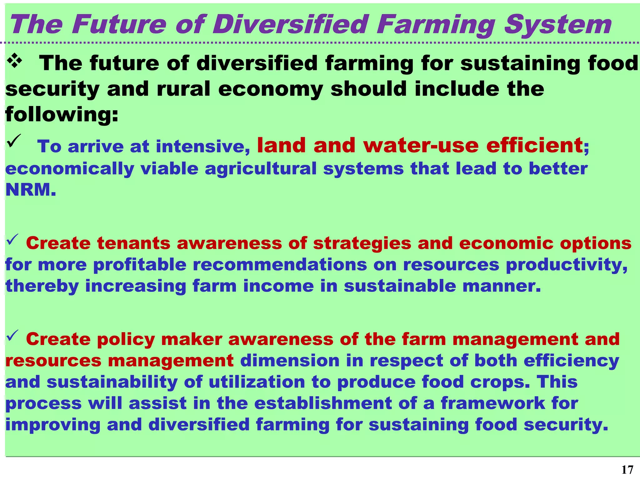 Diversified farming practices sudan | PPT