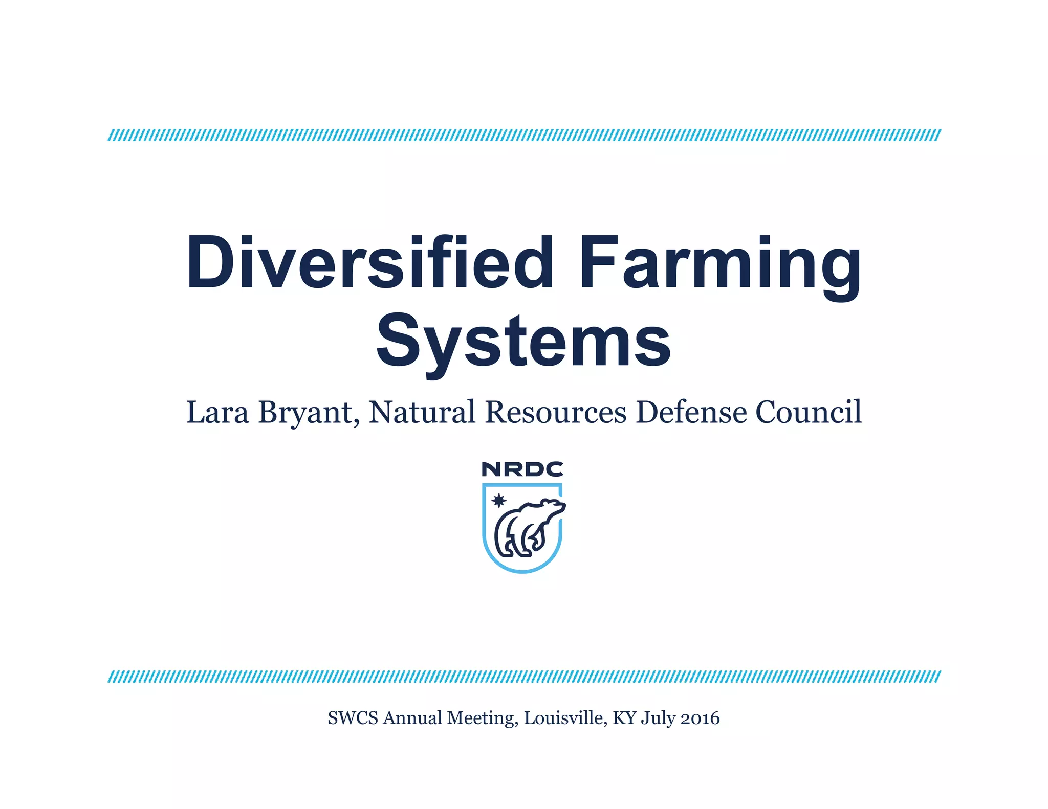 Diversified farming systems bryant | PDF