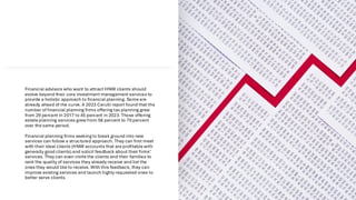 Diversified Financial Strategies Key to Attracting HNW Clients | PDF