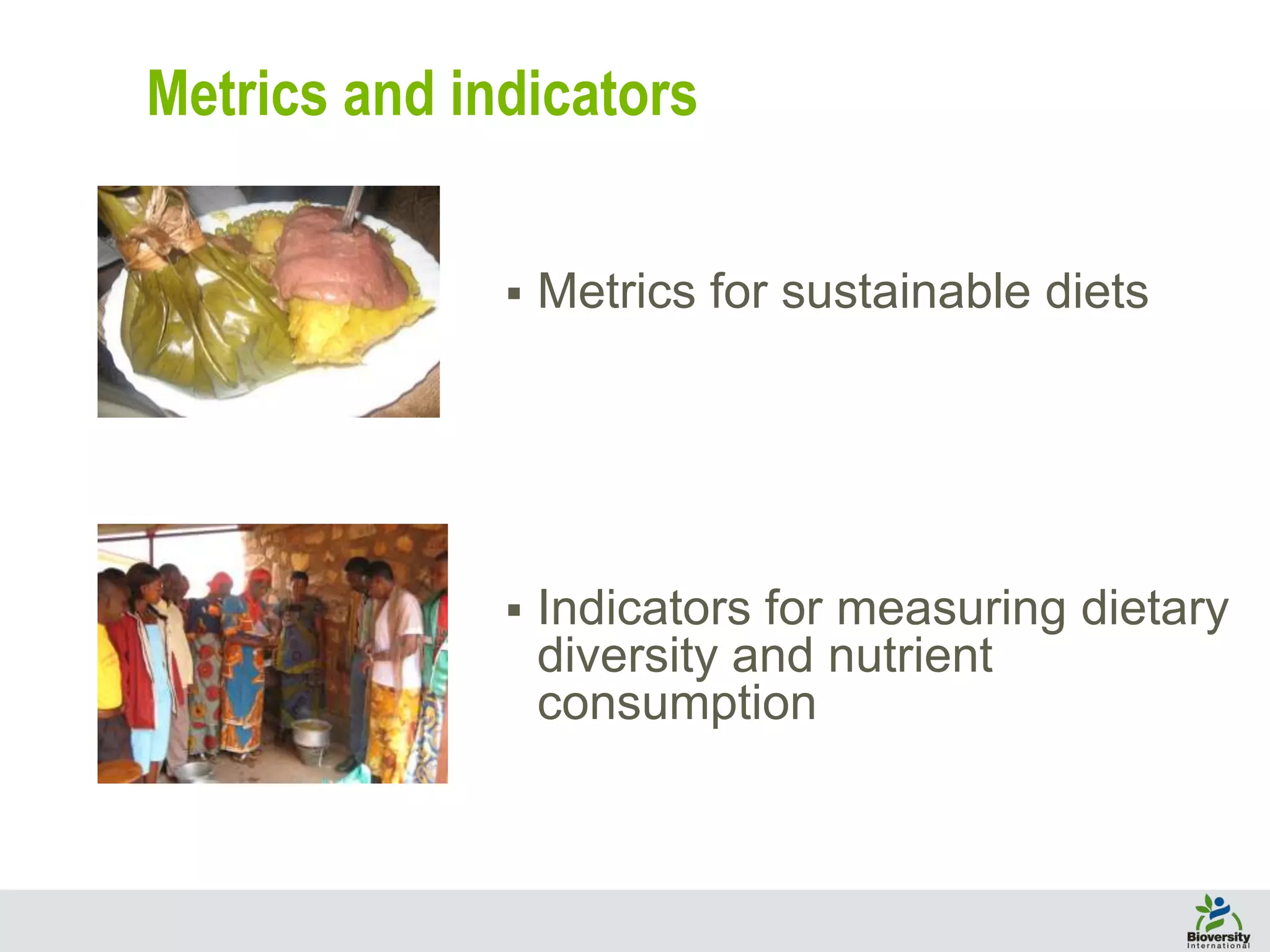 Diversifying diets and food systems | PPTX