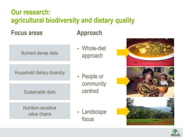 Diversifying diets and food systems | PPTX | Agriculture | Industries