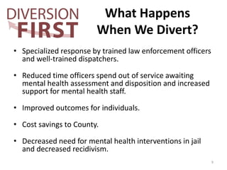 Diversion First: Progress-to-Date, and a Look to the Future: Fall 2016 ...