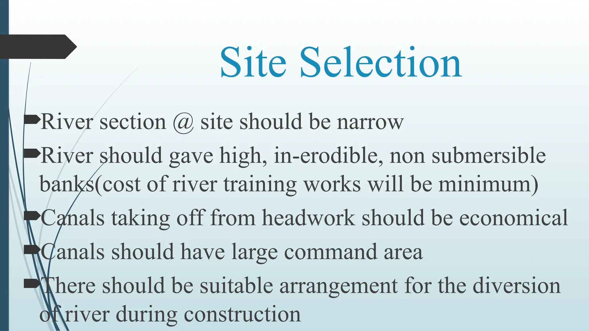 Diversion Headwork.pptx. Design of Hydraulic Structures | PPTX