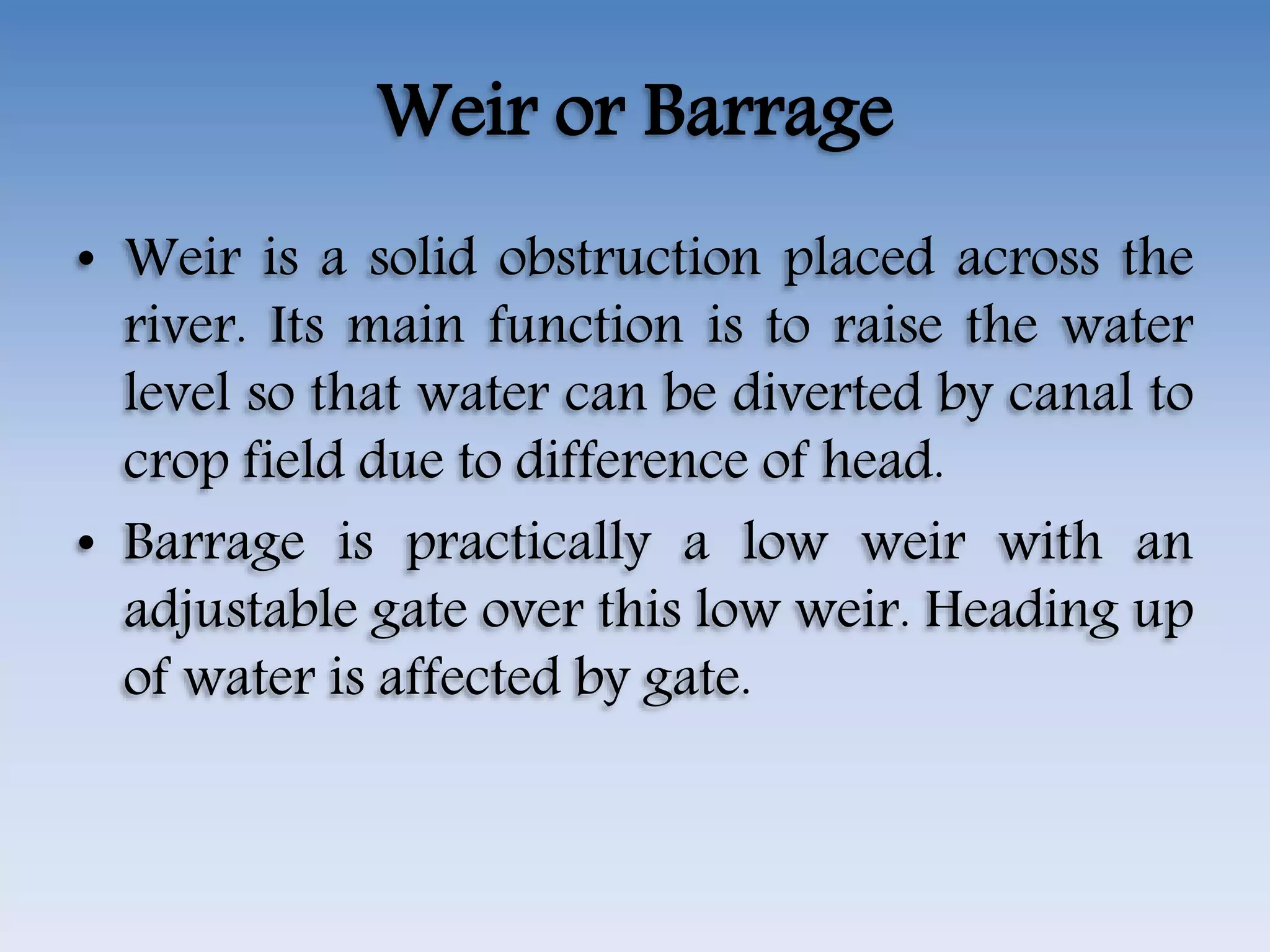 Diversion Headworks | PPTX