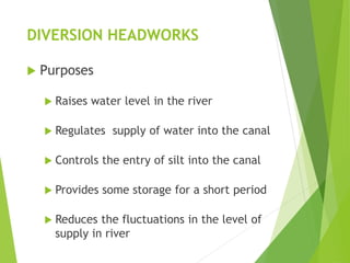 Diversionheadworks introduction | PPT