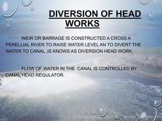 Diversion of headwork | PPTX