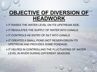 Diversion of headwork | PPTX