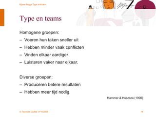 Diversiteit In Teams Voorproeven Mbti | PPT
