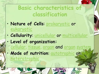 Diversity in living organisms.... | PPSX | Biological Sciences | Science