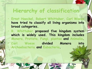 Diversity in living organisms.... | PPSX | Biological Sciences | Science