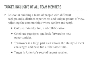 Diversity: Target | PPT