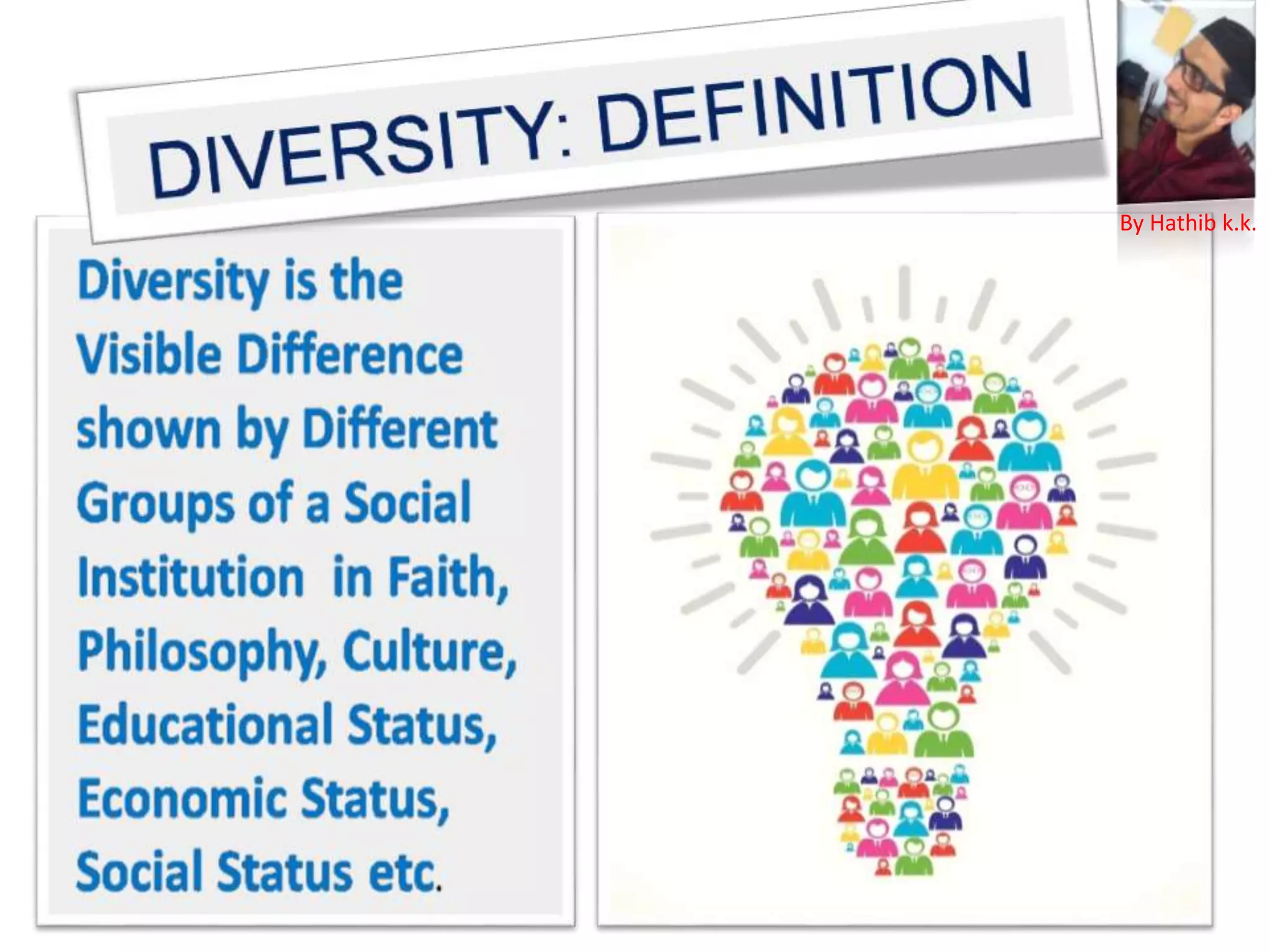 Diversity : an introduction- Definition, types and factors. | PPSX